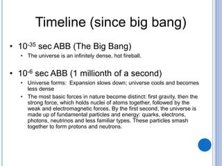Evolution of universe | PPTX