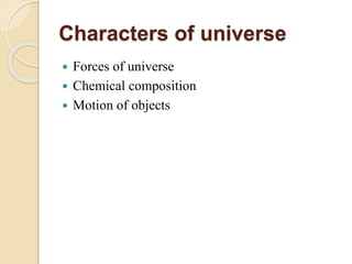 Evolution of universe - Geochemistry & Thermodynamics | PPTX