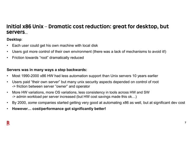 Evolution of unix environments and the road to faster deployments | PPT