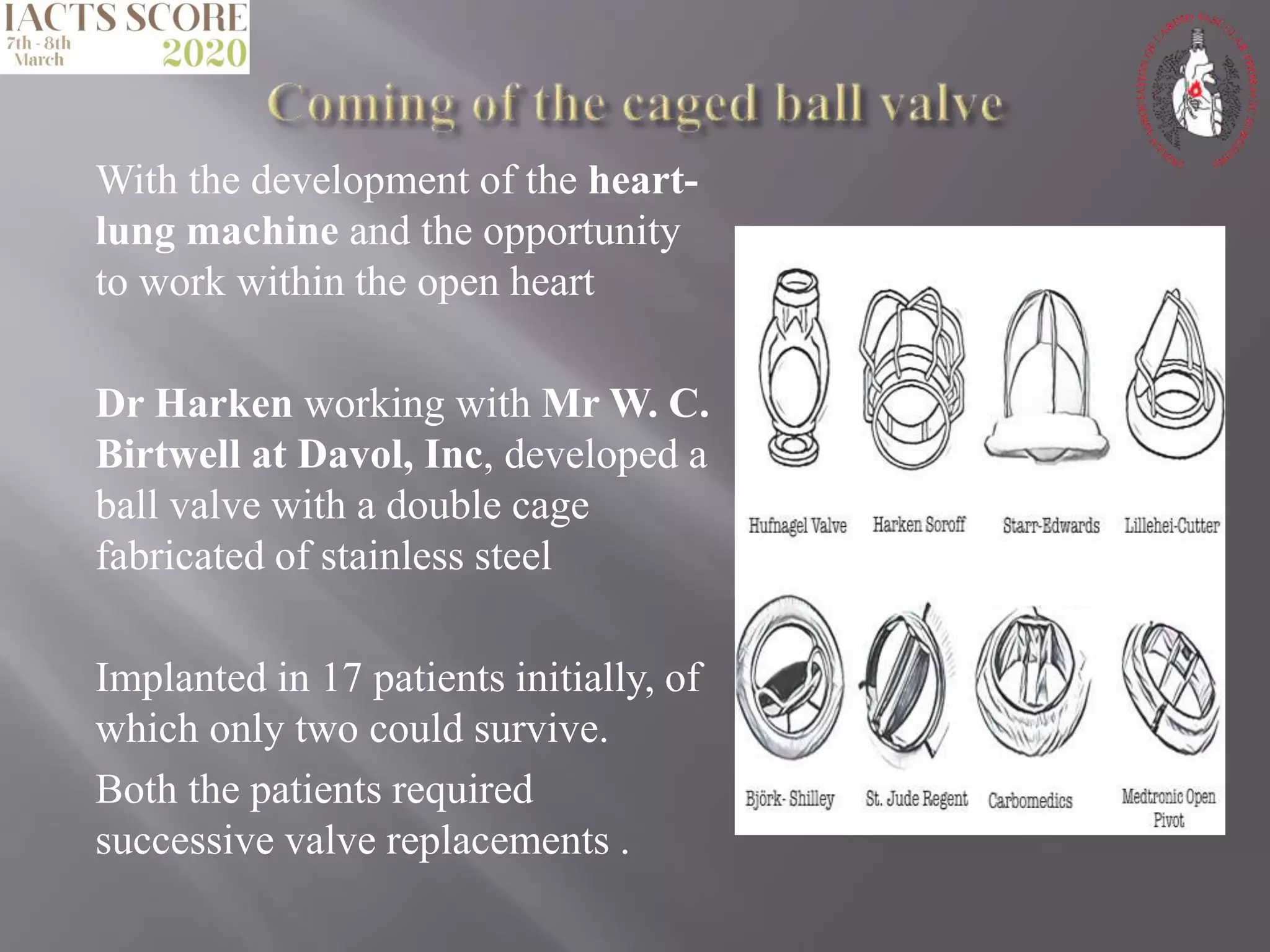Evolution of valves, Identification & Key Features | IACTS SCORE 2020 | PPT
