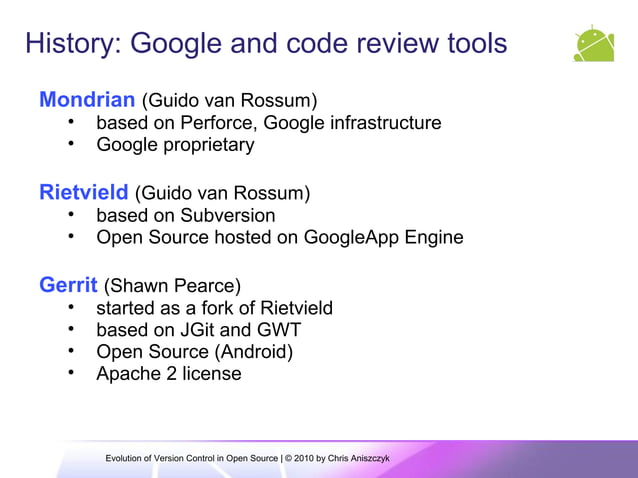 Evolution of Version Control In Open Source | ODP | Web Development | Internet