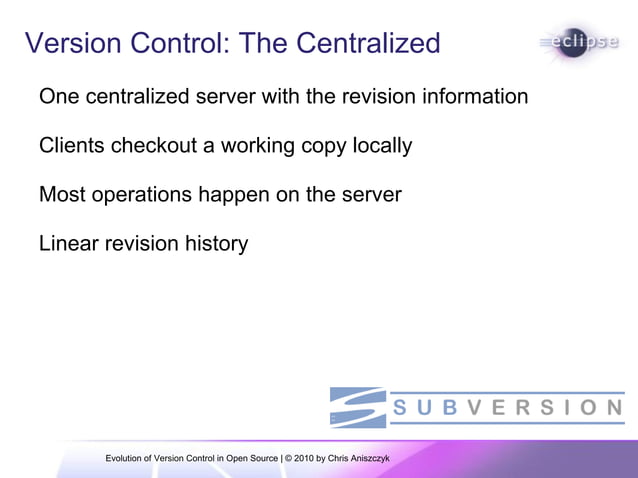 Evolution of Version Control In Open Source | ODP | Web Development | Internet
