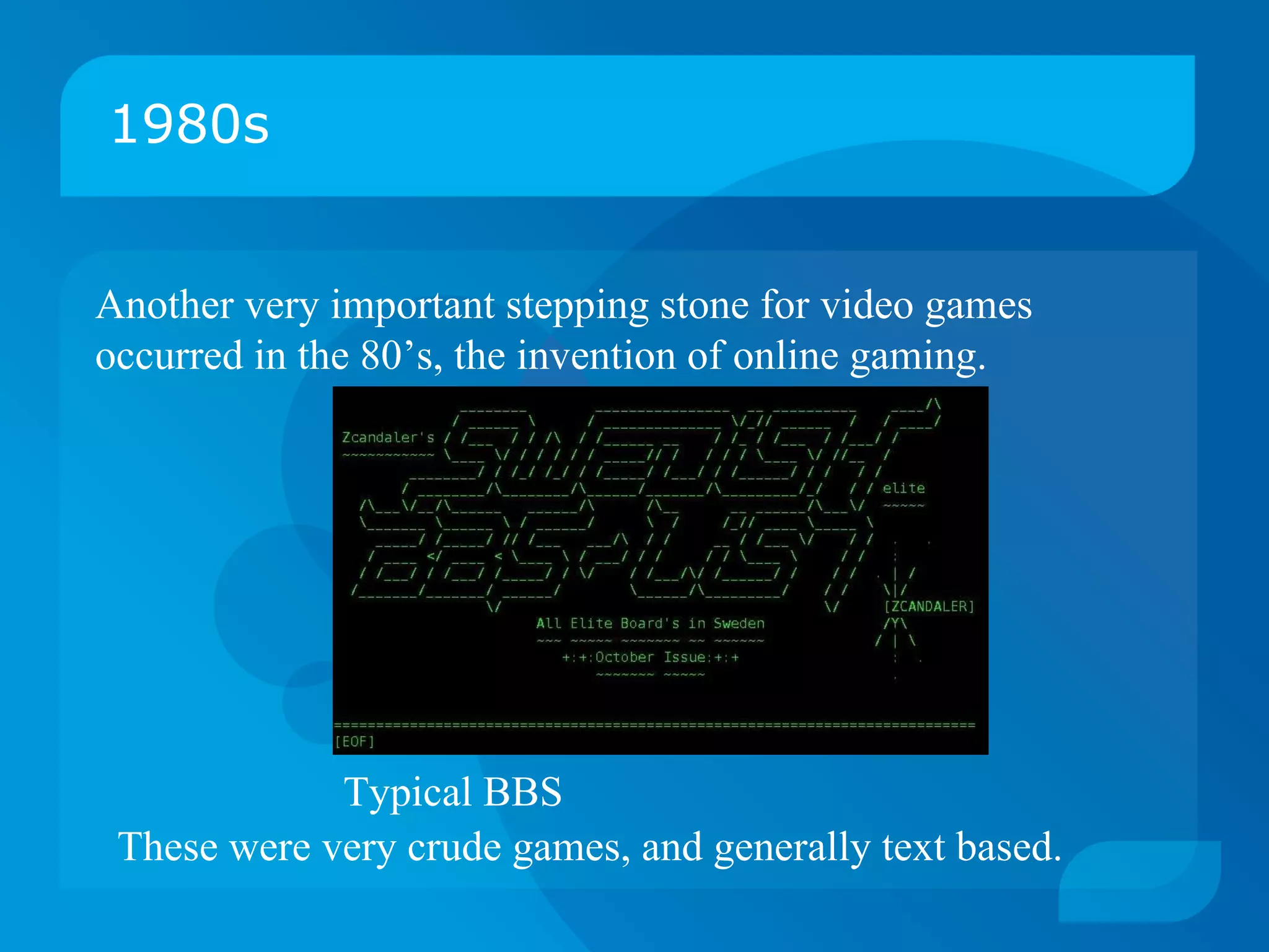 Evolution of video games | PPT