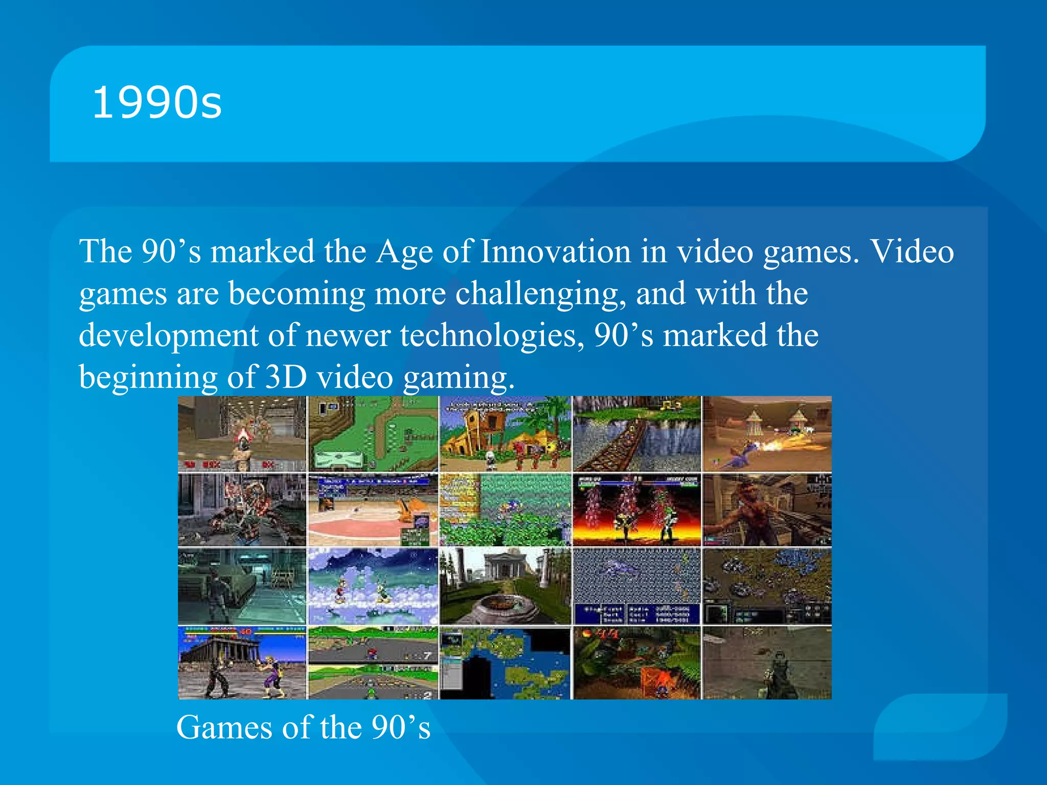 Evolution of video games | PPT