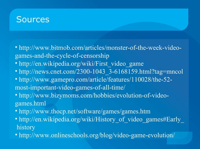 Evolution of video games | PPT