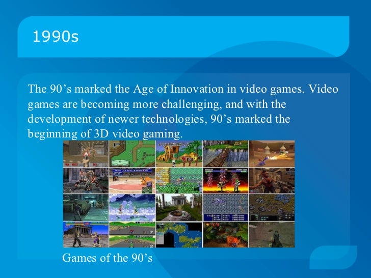 Evolution of video games