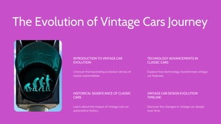 Vintage car evolution: exploring classic automobiles | PPTX | Classic ...