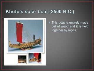 Evolution of Water Transport (From Ancient History to the Megaships of ...