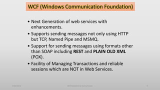 Evolution of wcf | PPTX