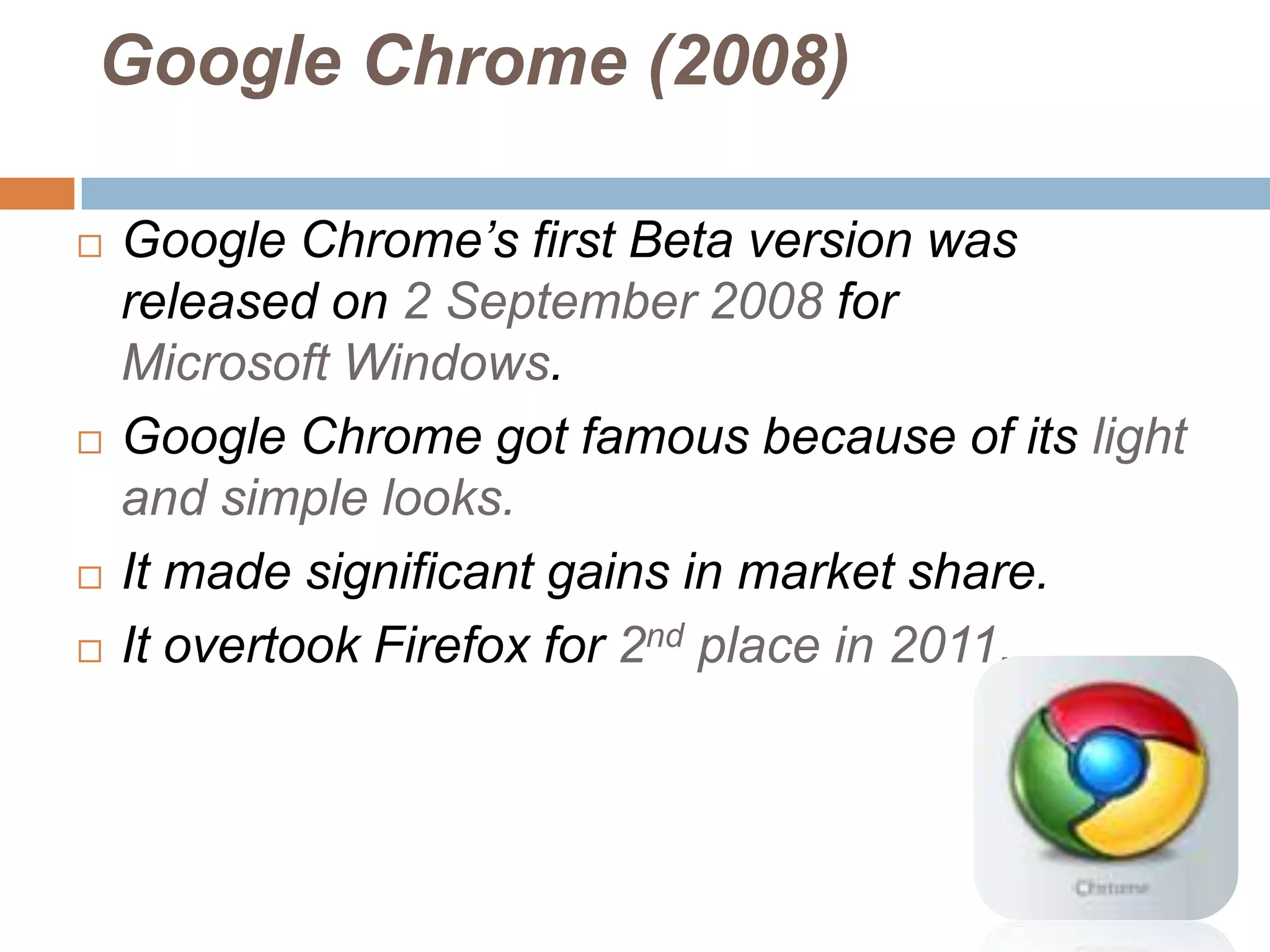 Evolution of web browsers ppt | PPTX