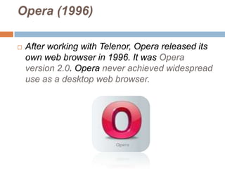 Evolution of web browsers ppt | PPTX