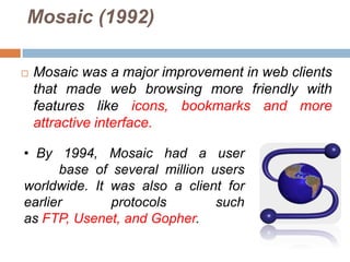 Evolution of web browsers ppt | PPTX