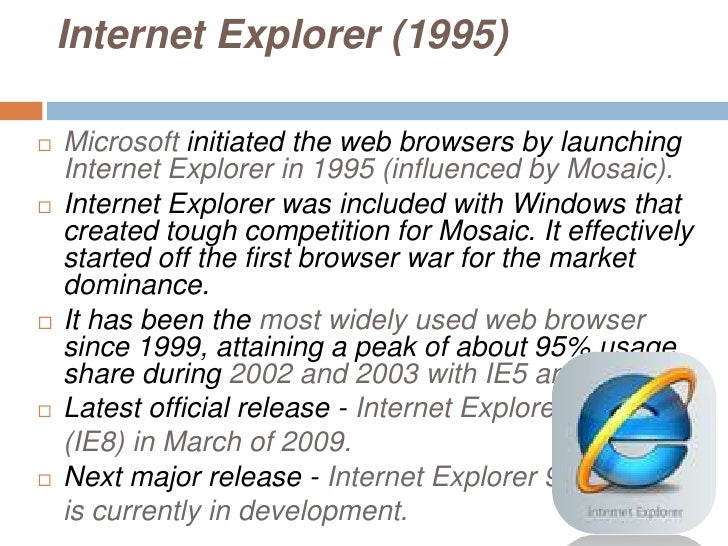 Evolution of web browsers ppt
