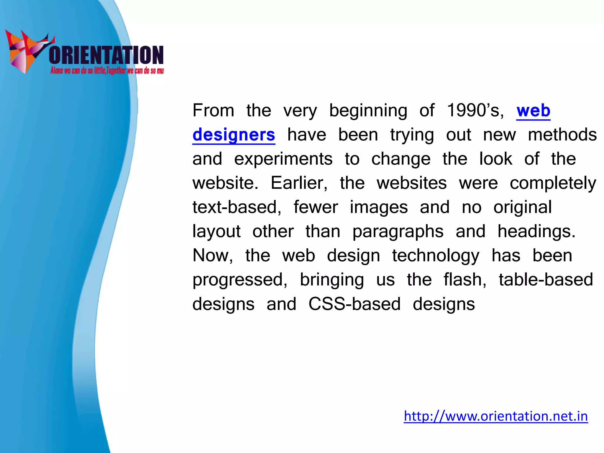 Evolution of web design | PDF | Web Development | Internet
