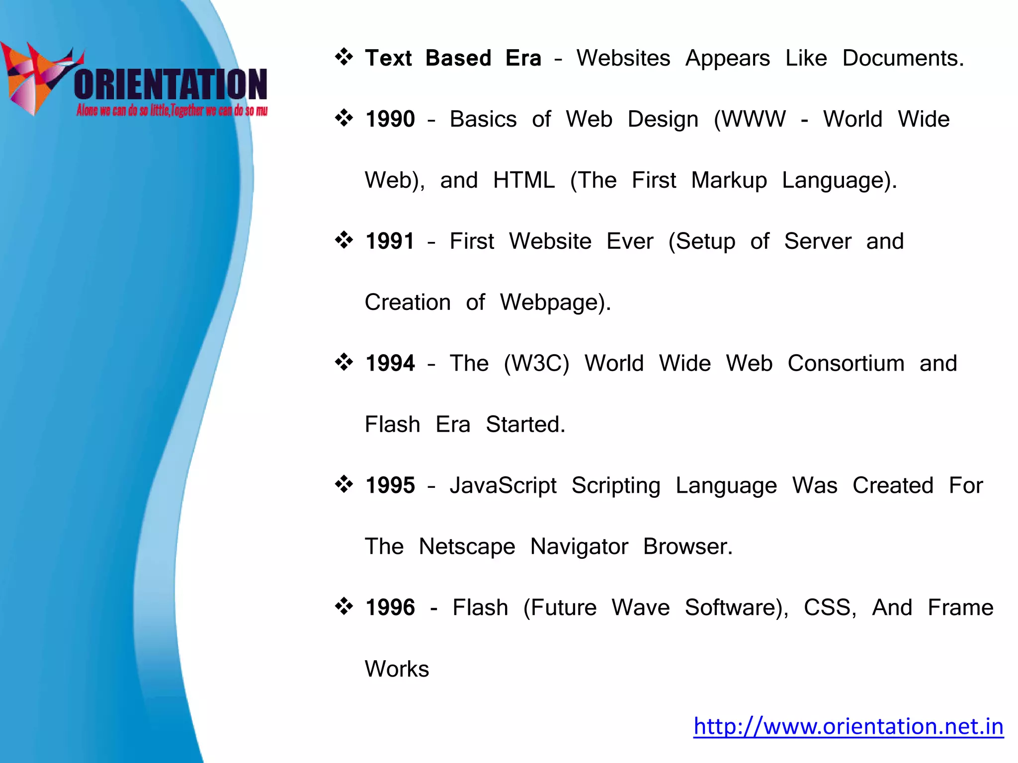 Evolution of web design | PDF | Web Development | Internet