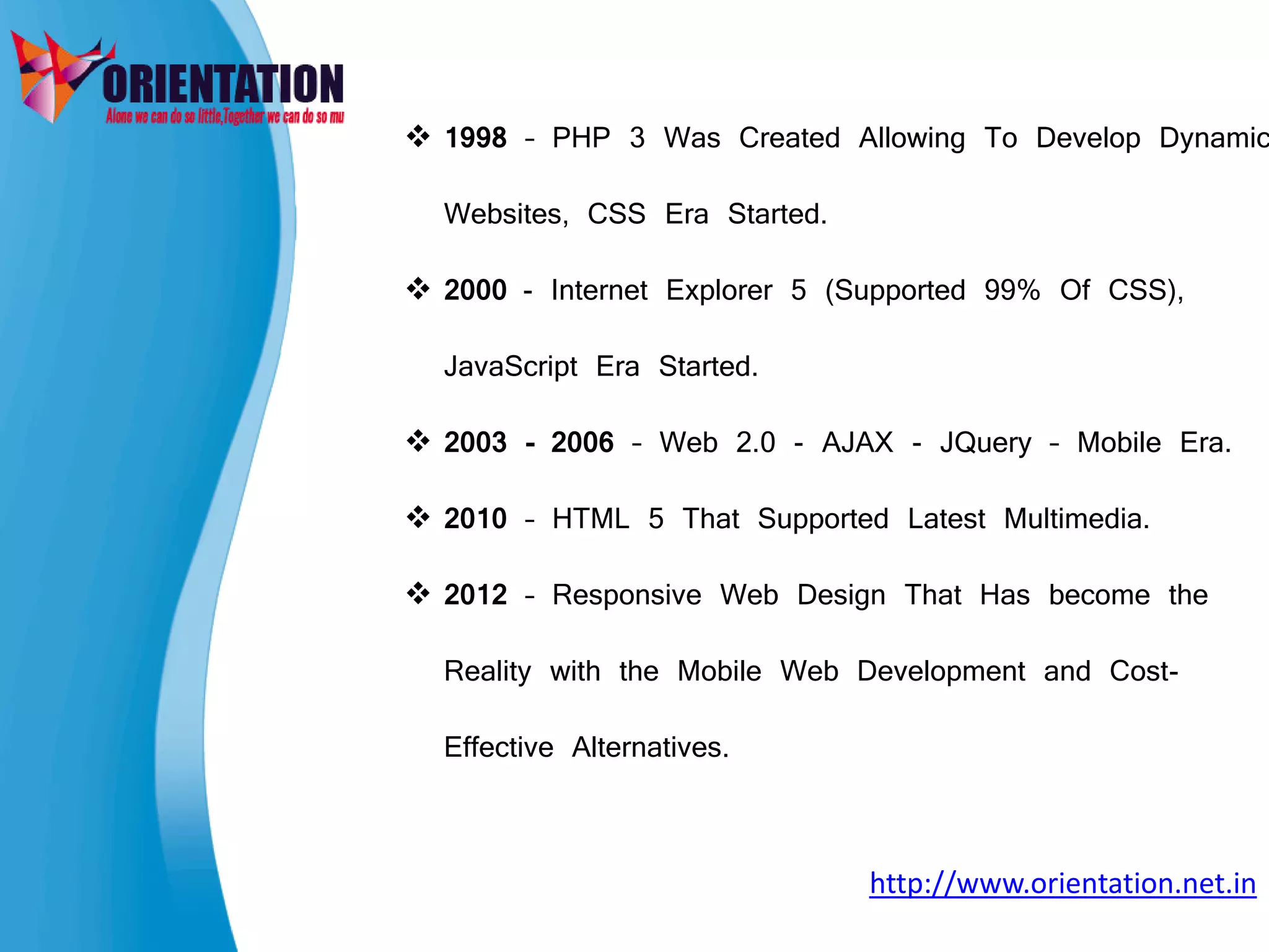 Evolution of web design | PDF
