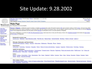 Evolution Of Wikipedia.Org Website | PPT