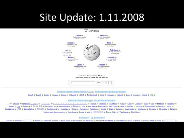 Evolution Of Wikipedia.Org Website | PPT