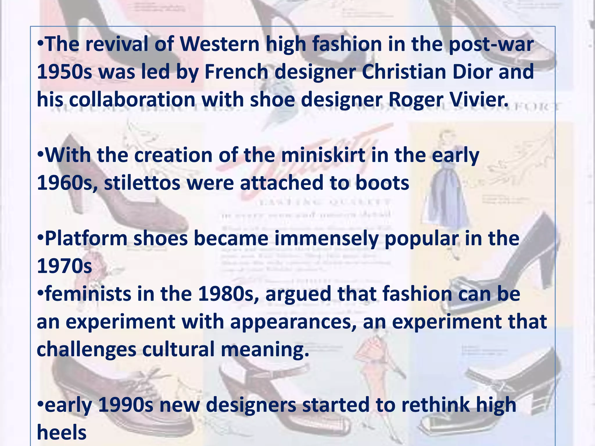 Evolution of women footwear | PPTX