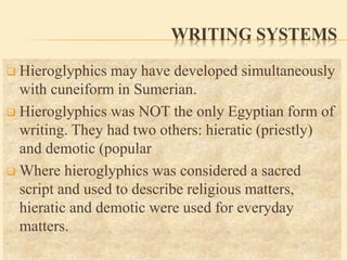 Evolution of Writing- Egyptians vs sumerians.pptx