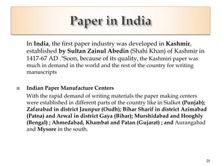 Evolution of writing materials with emphasis to india project ignou | PPSX