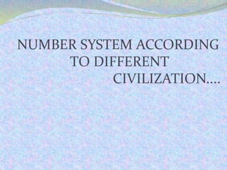 Evolution on number | PPTX