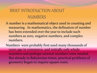 Evolution on number | PPTX