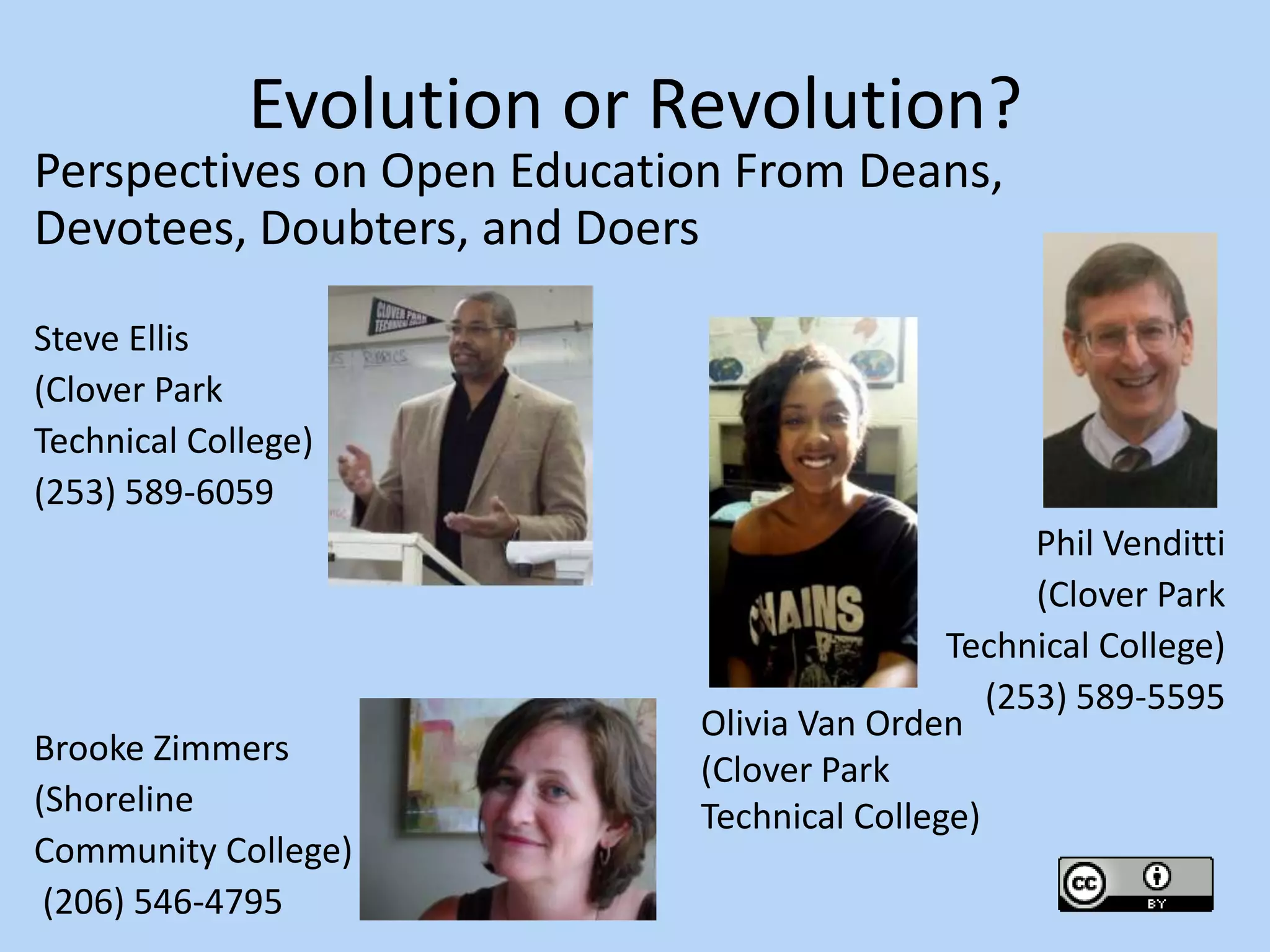 Evolution or revolution -open ed conference--vancouver bc--with olivia | PPT