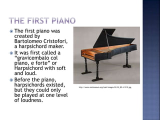 The Evolution of Piano | PPTX