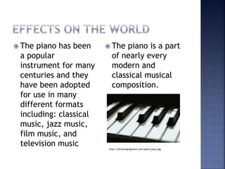 The Evolution of Piano | PPTX
