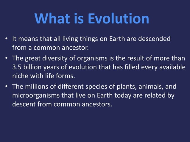 Evolution Presentation | PPTX