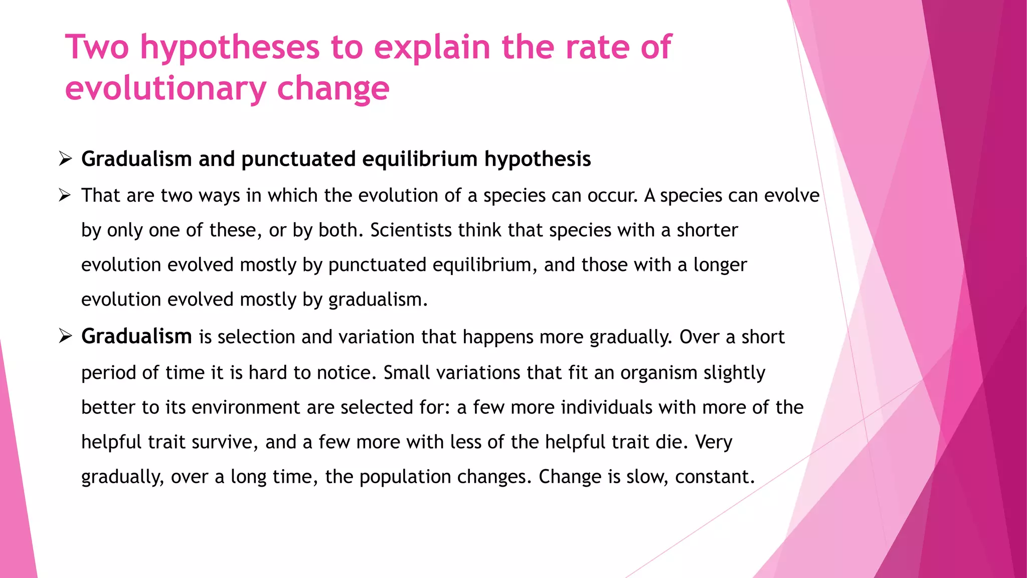 trands and rates of evolution | PPTX