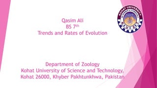 trands and rates of evolution | PPTX
