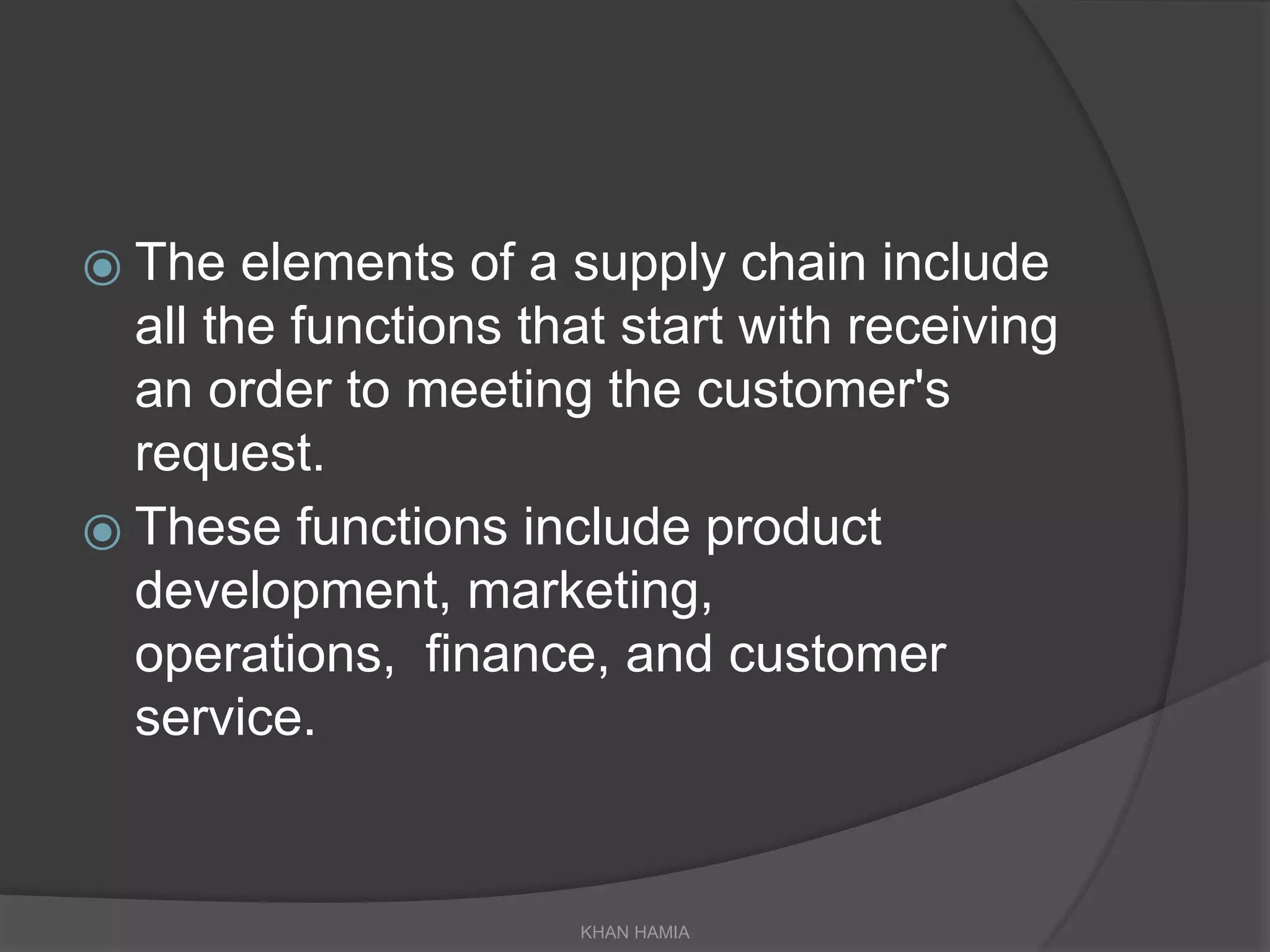 Supply chain management, Logistics | PPTX
