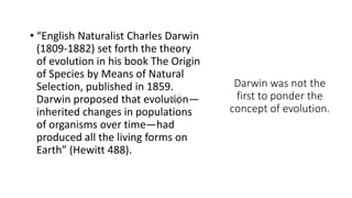 Evolution slideshow | PPTX