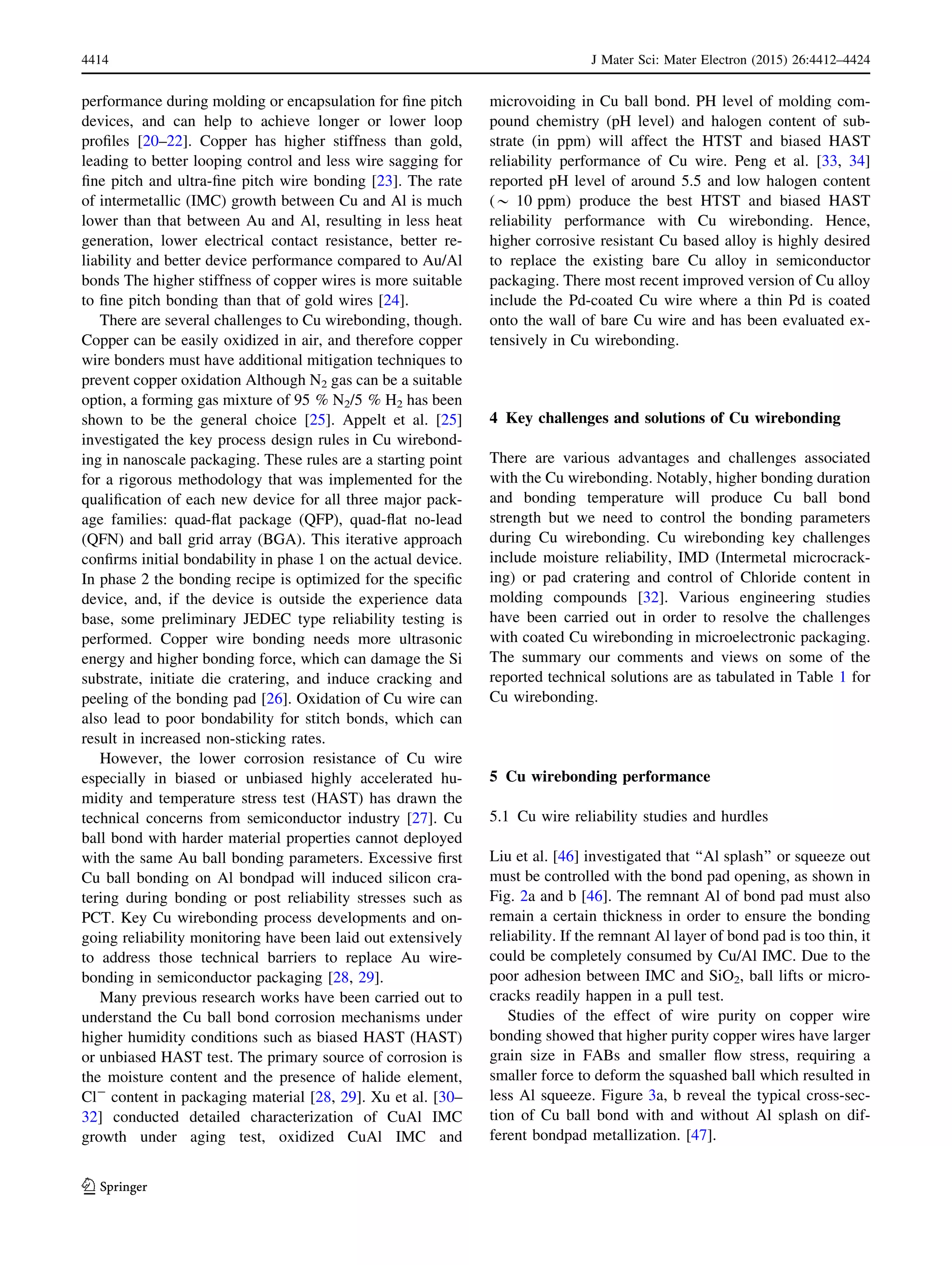 Evolutions of bonding wires used in semiconductor electronics ...