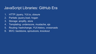 Evolution of the Single Page Application | PDF