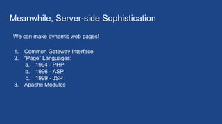 Evolution of the Single Page Application | PDF