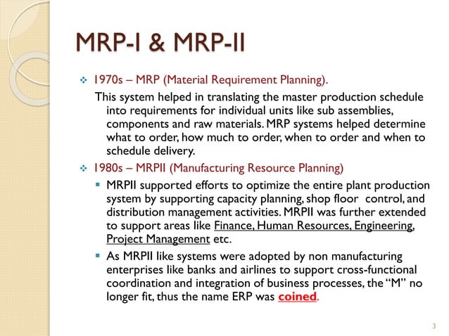 Evolution & structure of erp | PPTX