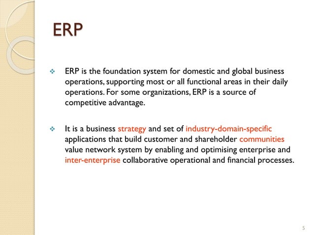 Evolution & structure of erp | PPTX