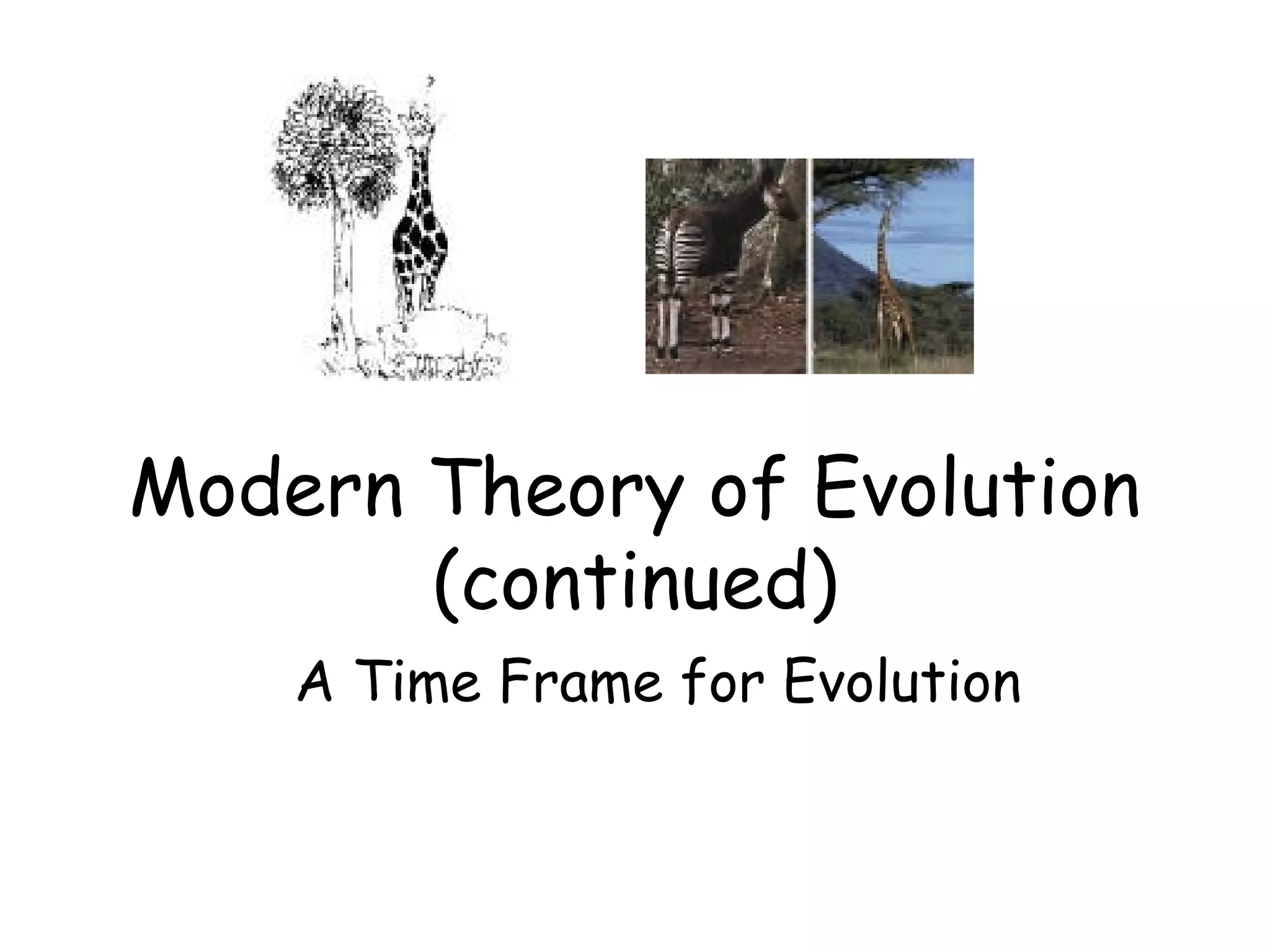 Evolution theories | PPT