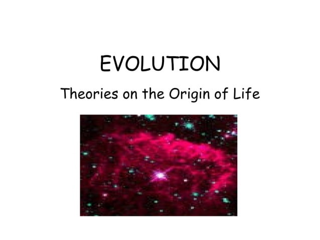 Evolution theories | PPT | Geology | Science