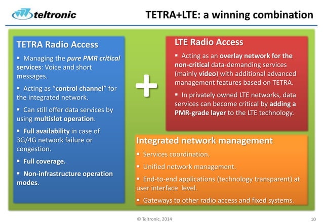 Evolution towards tetra+lte teltronic june2014 pub | PDF | Computer ...