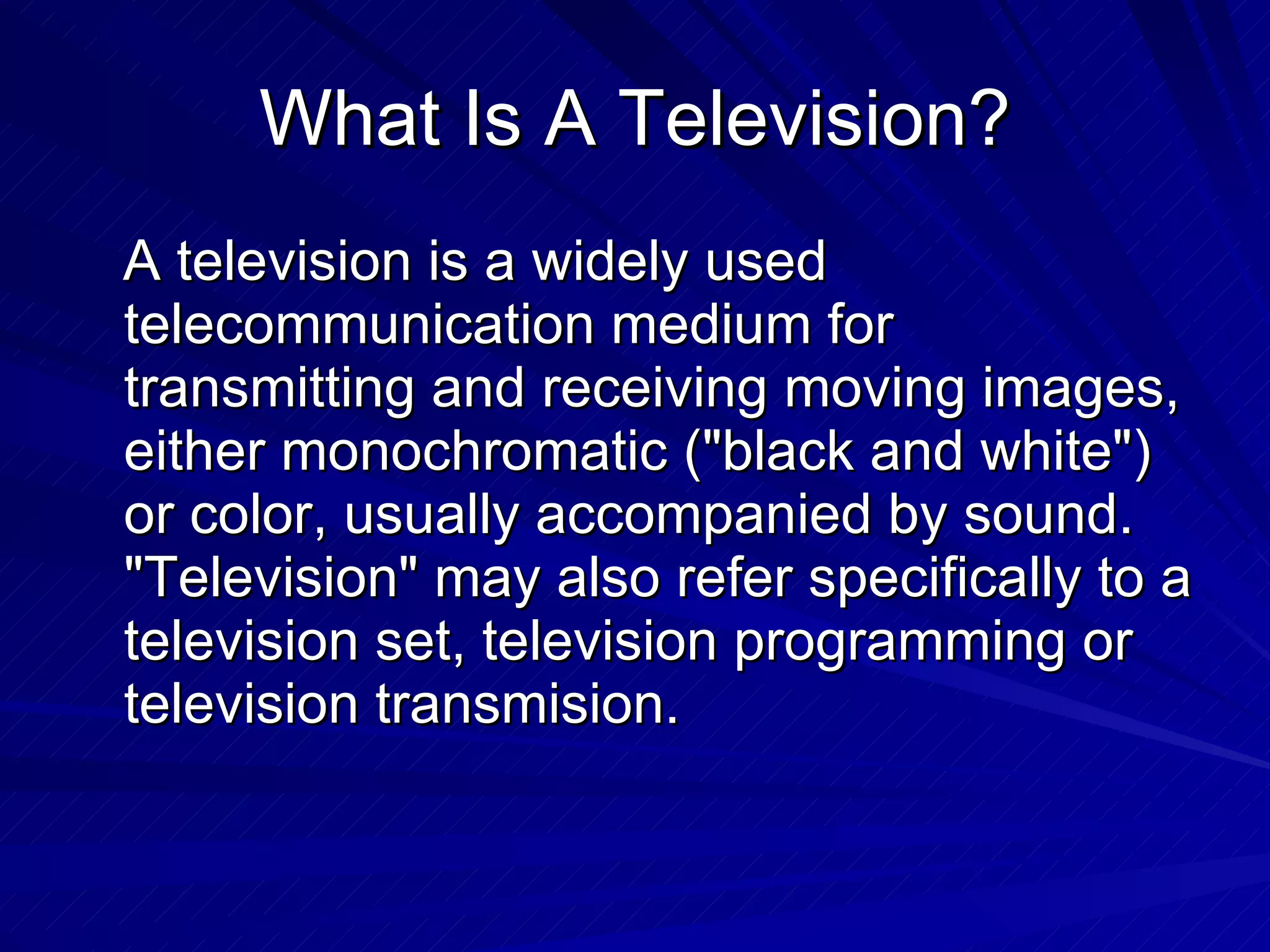 Evolution of The Tv | PPT
