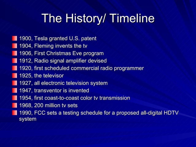 Evolution of The Tv | PPT | History | Genres