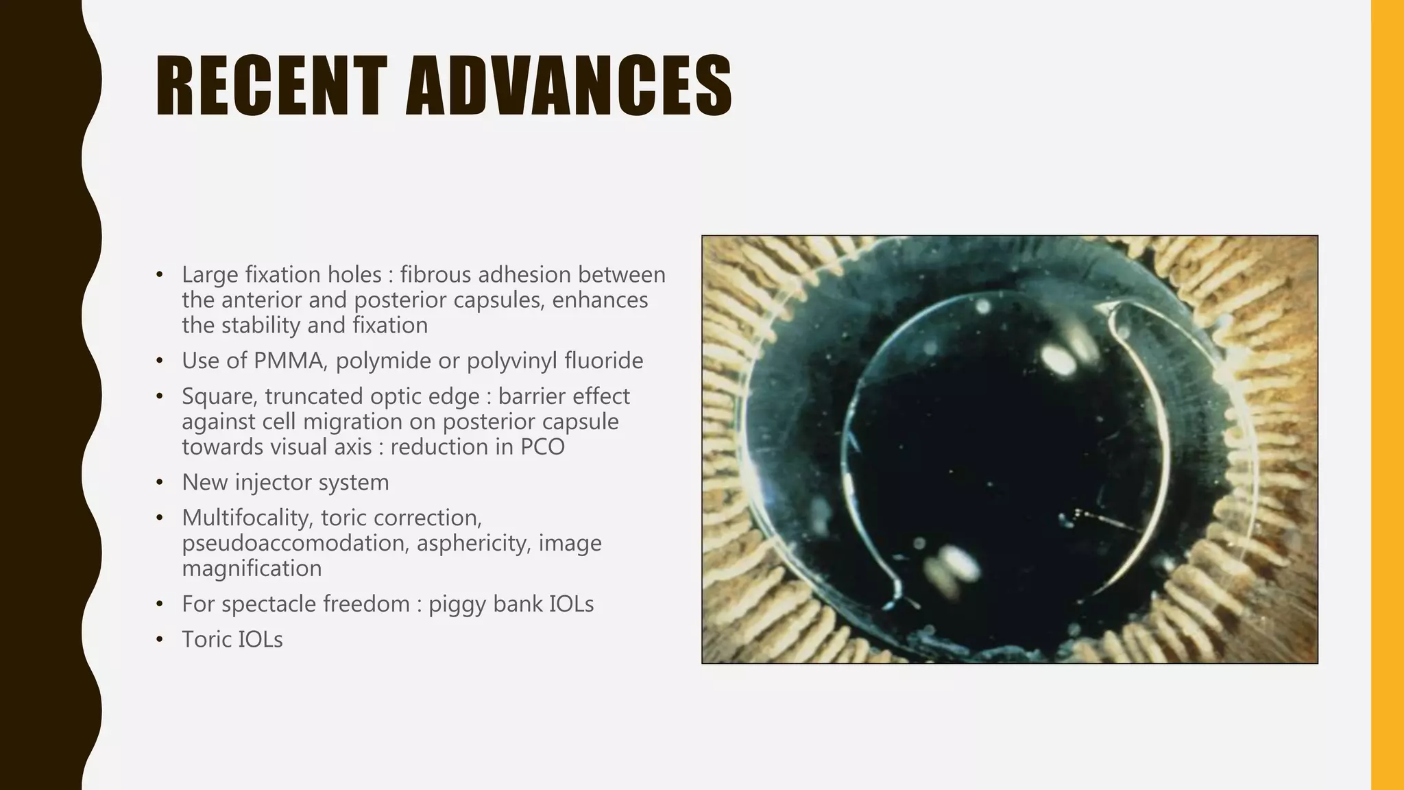Evolution, types, materials of iol | PPTX