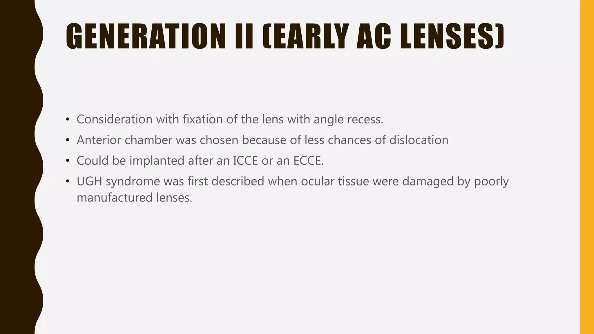 Evolution, types, materials of iol | PPTX