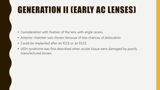 Evolution, types, materials of iol | PPTX