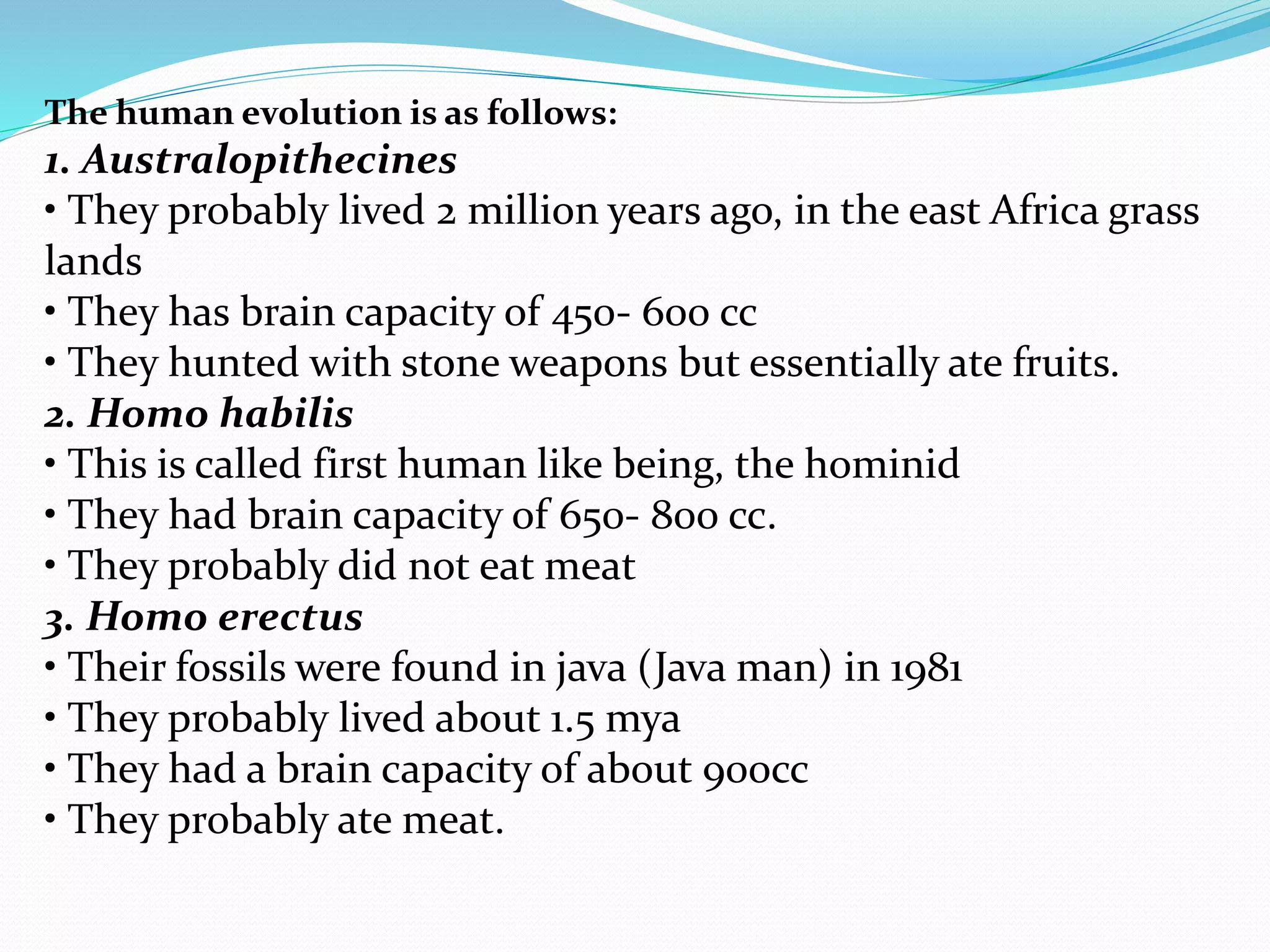 Evolution xii | PPTX