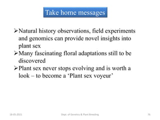 Evoluton of plant sexual diversity | PPTX